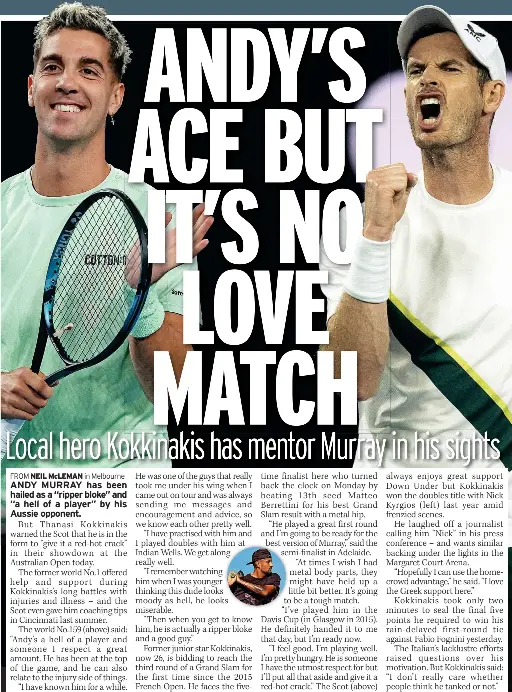 ANDY’S ACE BUT IT’S NO LOVE MATCH - PressReader