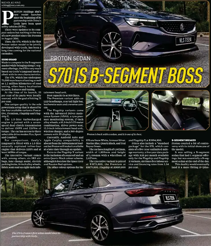 S70 IS B-SEGMENT BOSS - PressReader