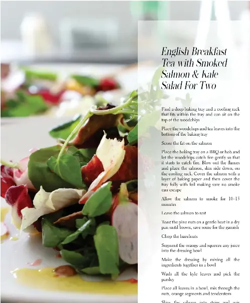 English Breakfast Tea with Smoked Salmon & Kale Salad For Two - PressReader