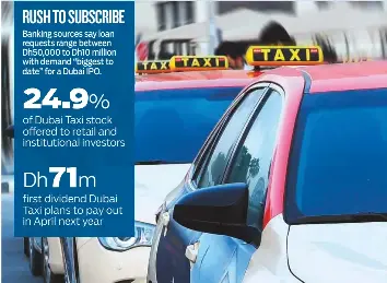 Investors rush for bank loans as Dubai Taxi IPO gets rolling - PressReader
