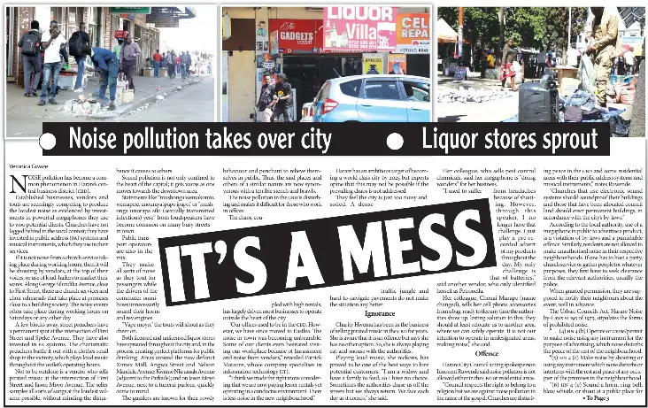 Noise pollution takes over city Liquor stores sprout - PressReader