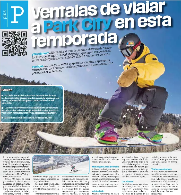 Ventajas de viajar a Park City en esta temporada - PressReader