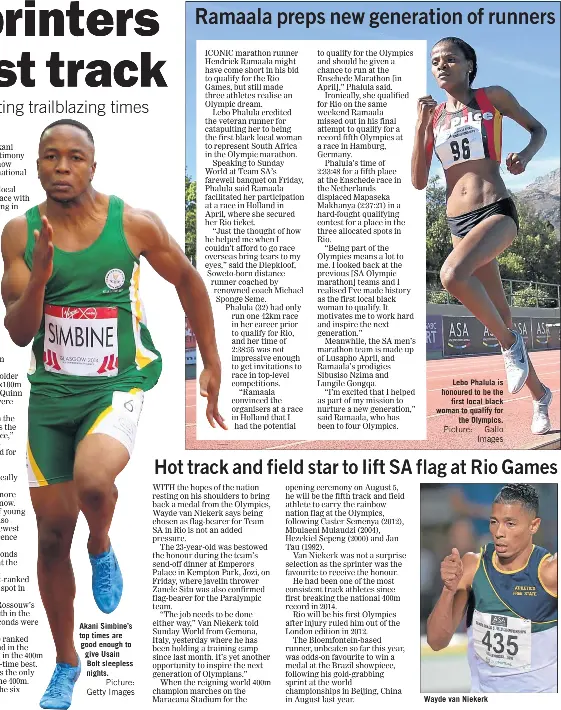 SA sprinters on fast track - PressReader