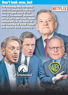 Netflix gains ‘stream’ in bid for WBD piece - PressReader