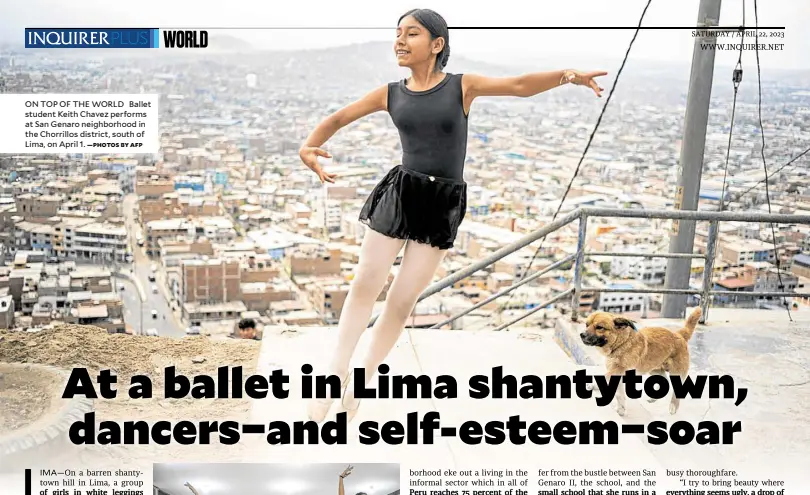 At a ballet in Lima shantytown, dancers‒and self-esteem‒soar - PressReader