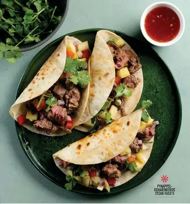 PYNAPPELGE­MARINEERDE STEAK-TACO’S - PressReader