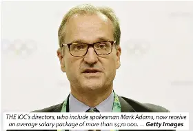 IOC executive pay up by 50 percent - PressReader