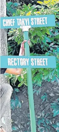 Road renamed to honour Chief Tacky - PressReader