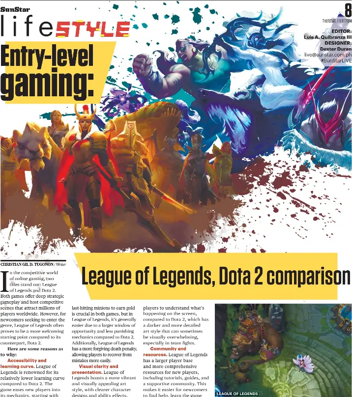 Entry-level gaming: League of Legends, Dota 2 comparison - PressReader
