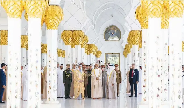 Sultan of Oman pays visit to Sheikh Zayed Grand Mosque - PressReader