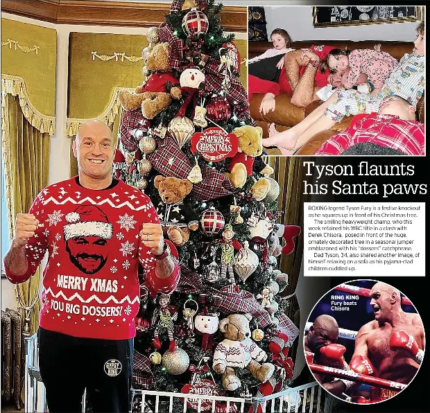 Tyson flaunts his Santa paws - PressReader
