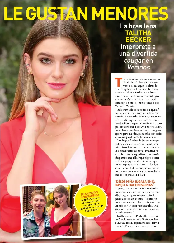 La brasileña TALITHA BECKER interpreta a una divertida cougar en ...