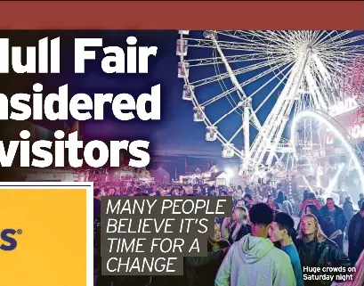 A move for Hull Fair has to be considered after record visitors - PressReader