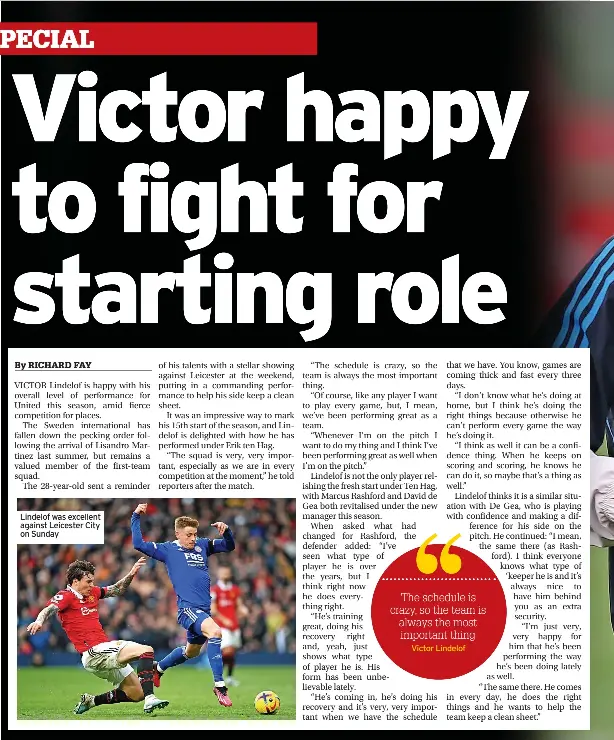 Victor happy to fight for starting role - PressReader