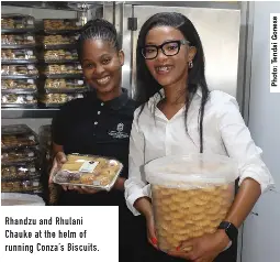Conza’s Biscuits selling like hotcakes - PressReader