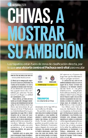 CHIVAS, A MOSTRAR SU AMBICIÓN - PressReader