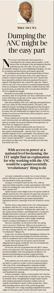 Dumping the ANC might be the easy part - PressReader