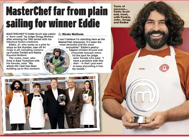 MasterChef far from plain sailing for winner Eddie - PressReader