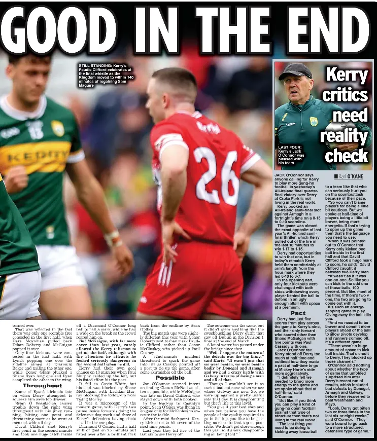 GOOD IN THE END Kerry critics need reality check - PressReader