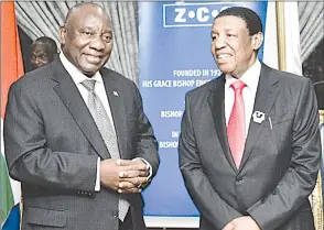 Cyril, Malema spend Easter Sunday in Moria - PressReader