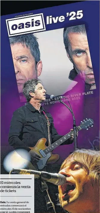 Oasis confirmó su regreso a Argentina luego de 16 años - PressReader