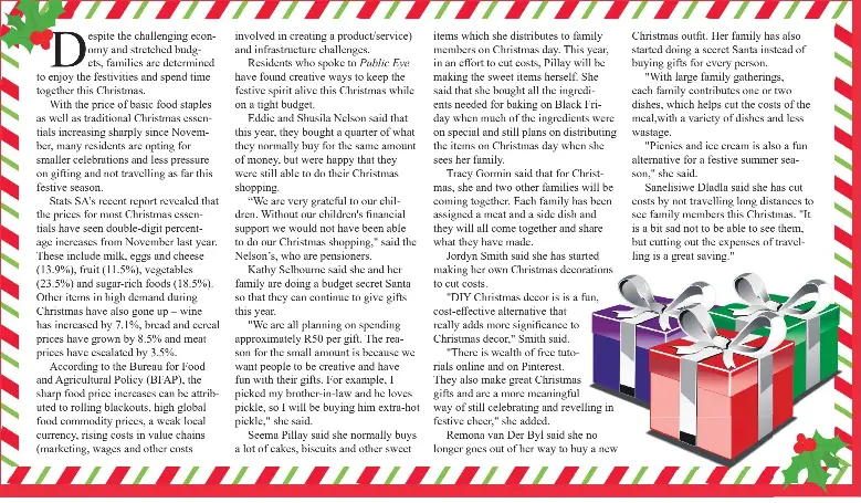 Tough times fails to dampen Christmas cheer - PressReader