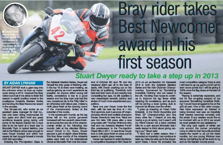 Bray rider takes Best Newcomer award in his first season - PressReader
