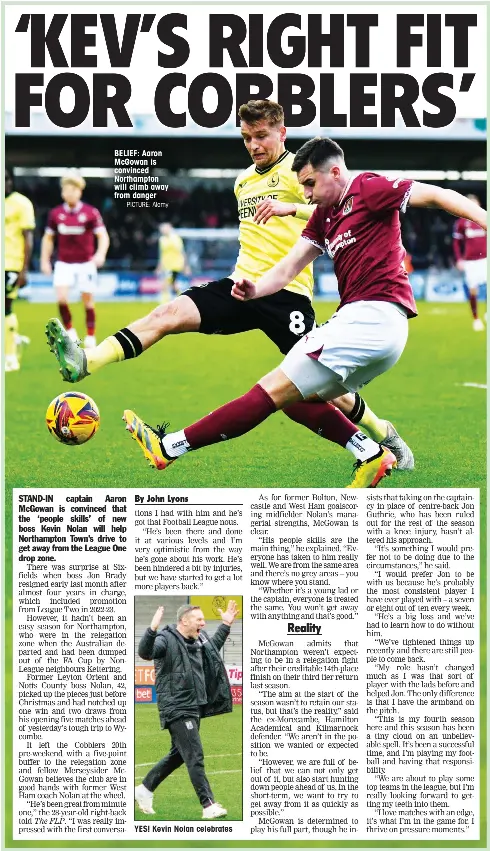 ‘KEV’S RIGHT FIT FOR COBBLERS’ - PressReader