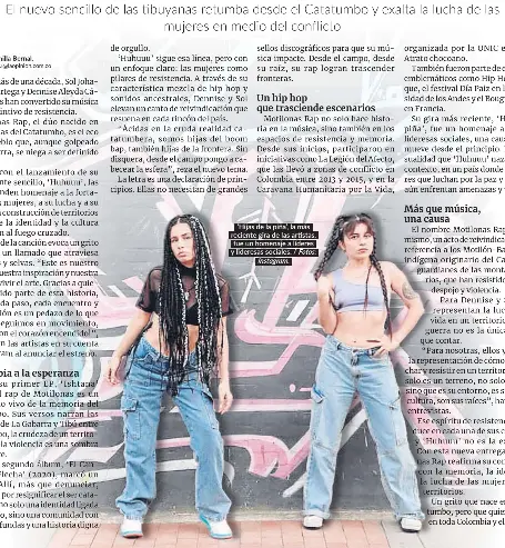 Motilonas Rap lanza ‘Huhuuu’, un grito de resistenci­a y orgullo femenino - PressReader