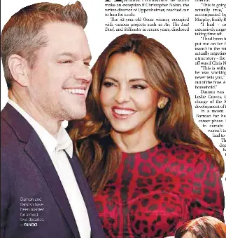 Matt’s only marriage compromise - PressReader