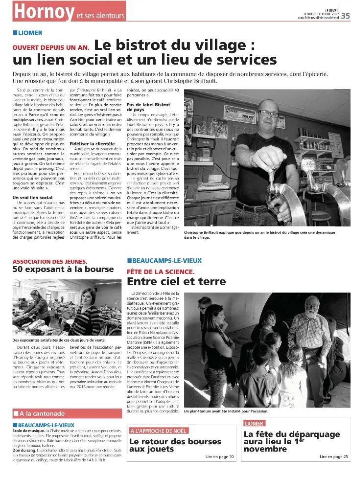 Le bistrot du village : un lien social et un lieu de services - PressReader