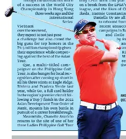 Que, Go seek to steal show - PressReader