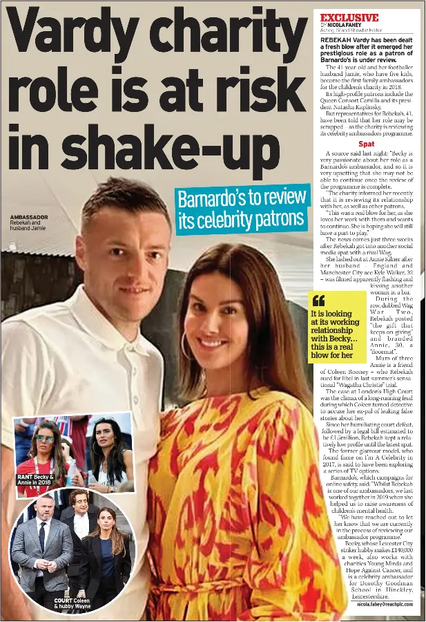 Vardy charity role is at risk in shake-up - PressReader