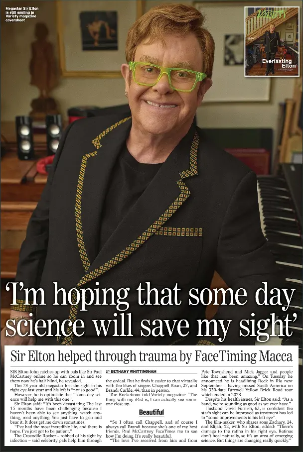 ‘I’m hoping that some day science will save my sight’ - PressReader