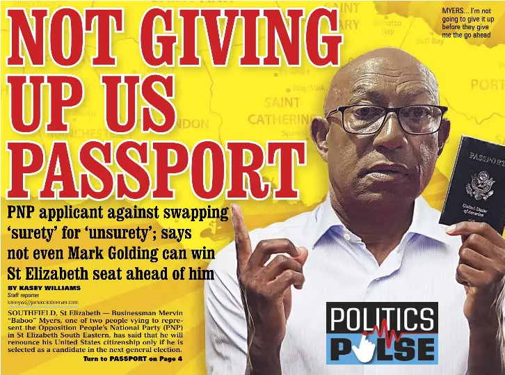 NOT GIVING UP US PASSPORT - PressReader