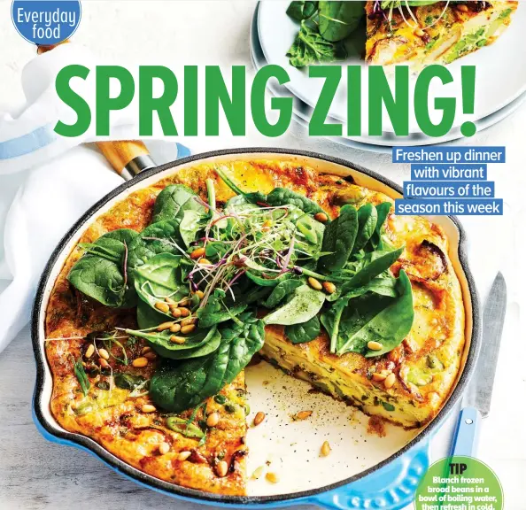PEA & BROAD BEAN FRITTATA - PressReader