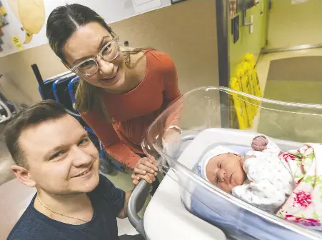 At the stroke of midnight, Taylor Stutsky became province's first baby ...