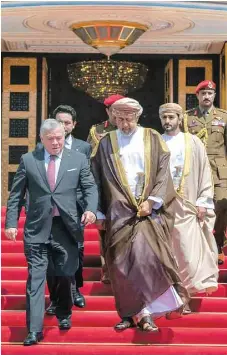 FOR 53 YEARS, OMAN AND JORDAN SHARE COMMON VISION AND VALUES - PressReader
