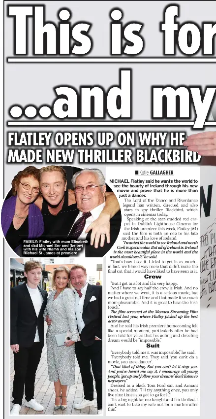 FLATLEY OPENS UP ON WHY HE MADE NEW THRILLER BLACKBIRD - PressReader