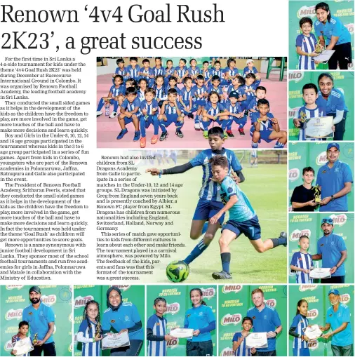 Renown ‘4v4 Goal Rush 2K23’, a great success - PressReader