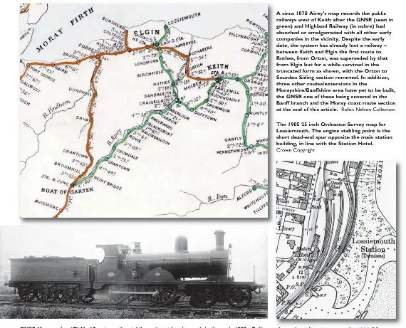 Great North of Scotland Railway engine sheds Smaller facilities west of ...