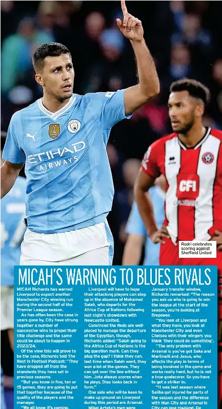 MICAH’S WARNING TO BLUES RIVALS - PressReader