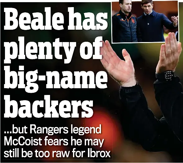 Beale has plenty of big-name backers - PressReader