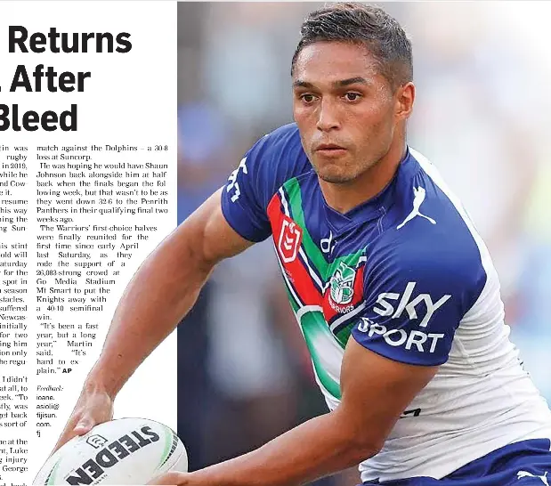 Martin Returns to NRL After Brain Bleed - PressReader