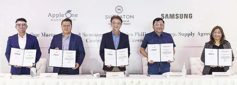 SAMSUNG PHILIPPINE­S SEALS PARTNERSHI­P WITH SHERATON CEBU MACTAN ...