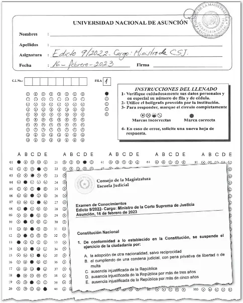 Consejo hace públicos el cuadernill­o y respuestas correctas del examen - PressReader