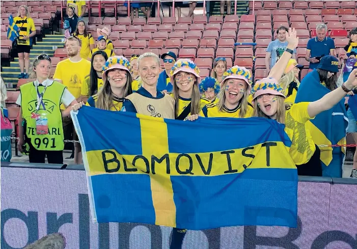Rebecka Blomqvist fick egen klack i premiärmat­chen - PressReader