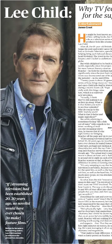 Lee Child: Why TV feels like a natural fit for the super-sized Reacher - PressReader