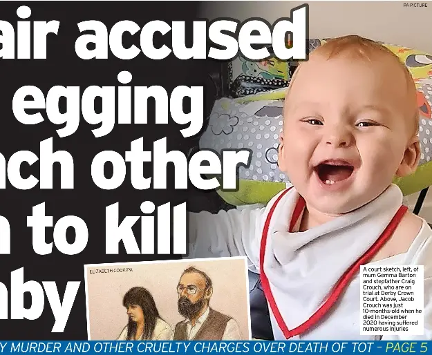 Pair accused of egging each other on to kill baby - PressReader