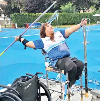 Wheelchair thrower vows 100% effort in Paralympic­s - PressReader
